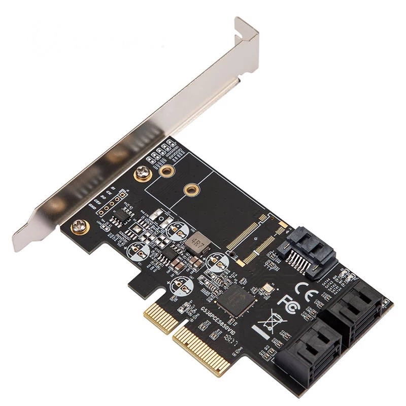 PCIe to SATA III 6G 5พอร์ตการ์ด PCIe 3.0X4 - nrc_system_center - ThaiPick