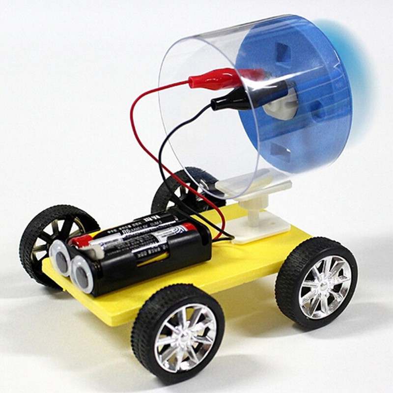 Colorfulswallowfree Kid Diy Wooden Single-Wing Wind Car Assembly Model ...