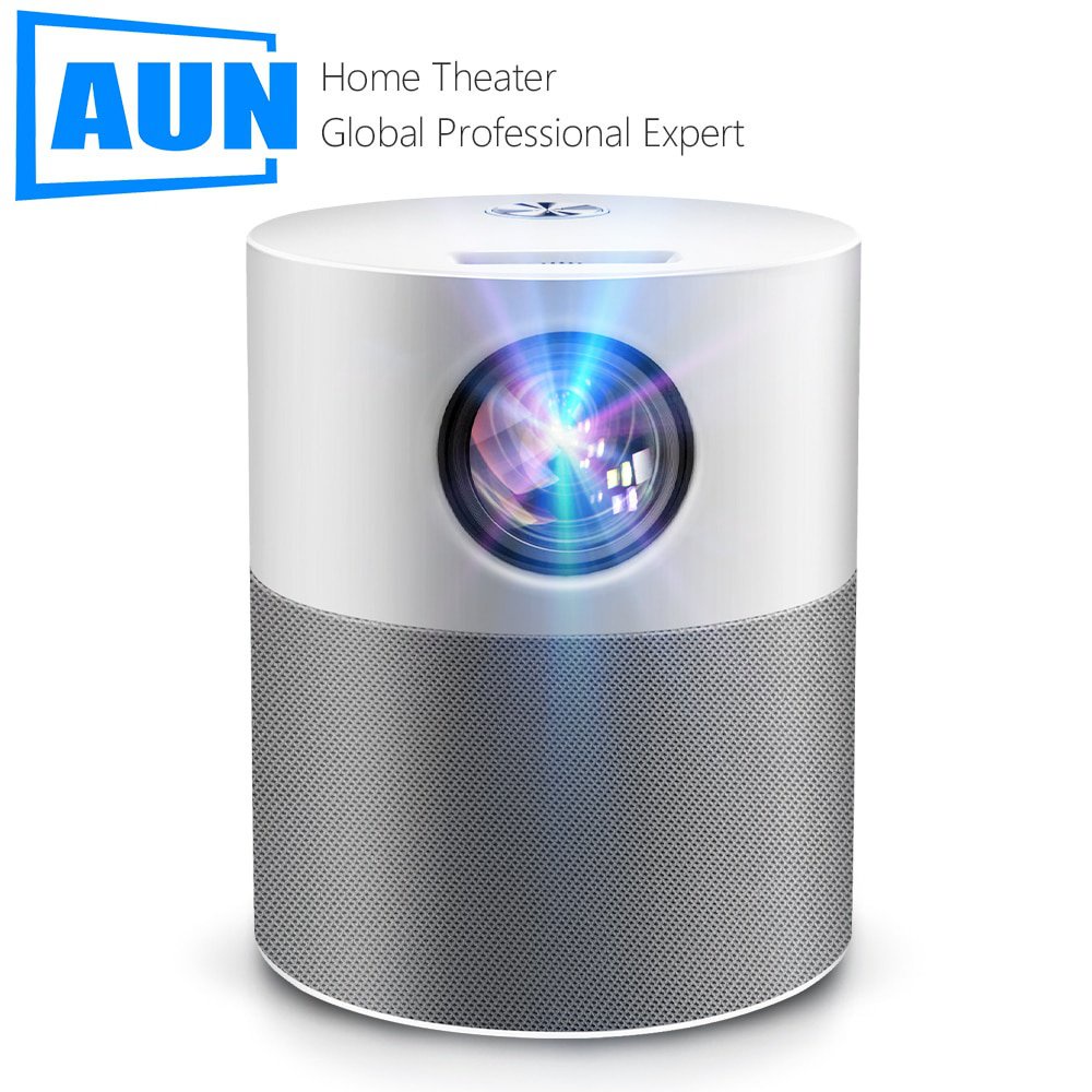 【Authentic】AUN Projector Full HD 1080p ET40 Android 9 Beamer LED Mini ...