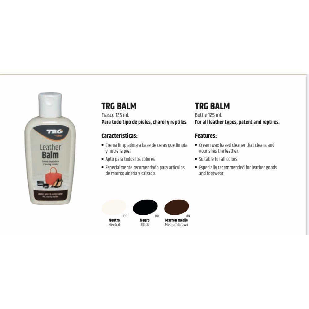TRG Leather Balm TRG Universal Cleaner - 125ml Mini Horse Hair Brush ...