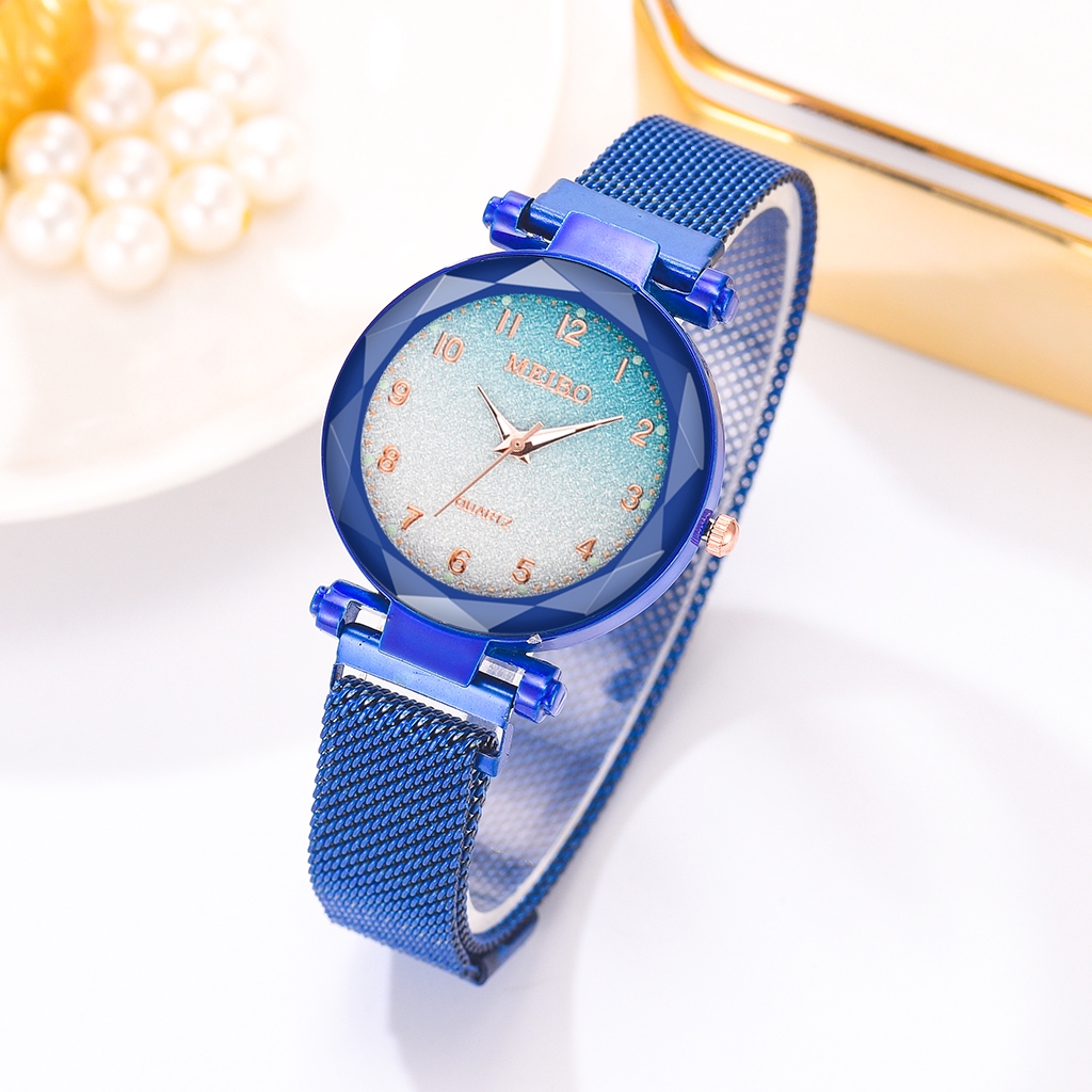 Hot Sale Women Magnet Buckle Gradient Color Watches Luxury Ladies ...