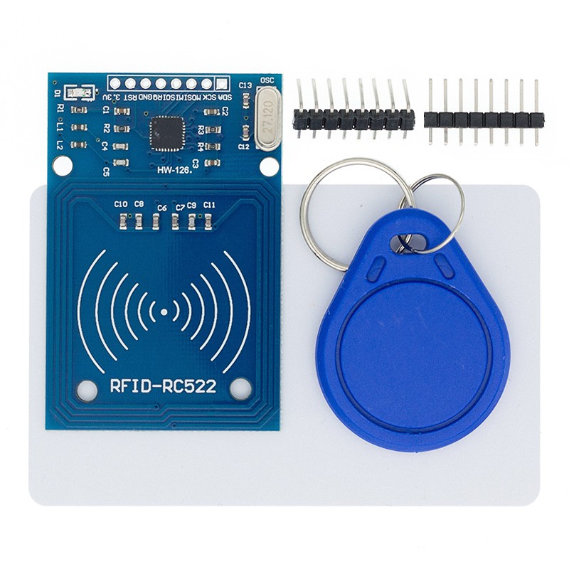Mfrc-522 Rc522 Rfid Rf Ic โมดูลการ์ดเซนเซอร์การ์ด Rf โมดูลพวงกุญแจ ...