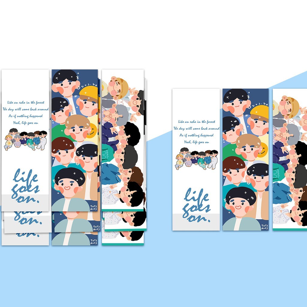 BTS bookmark set ( 3 bookmarks set) | Shopee Thailand