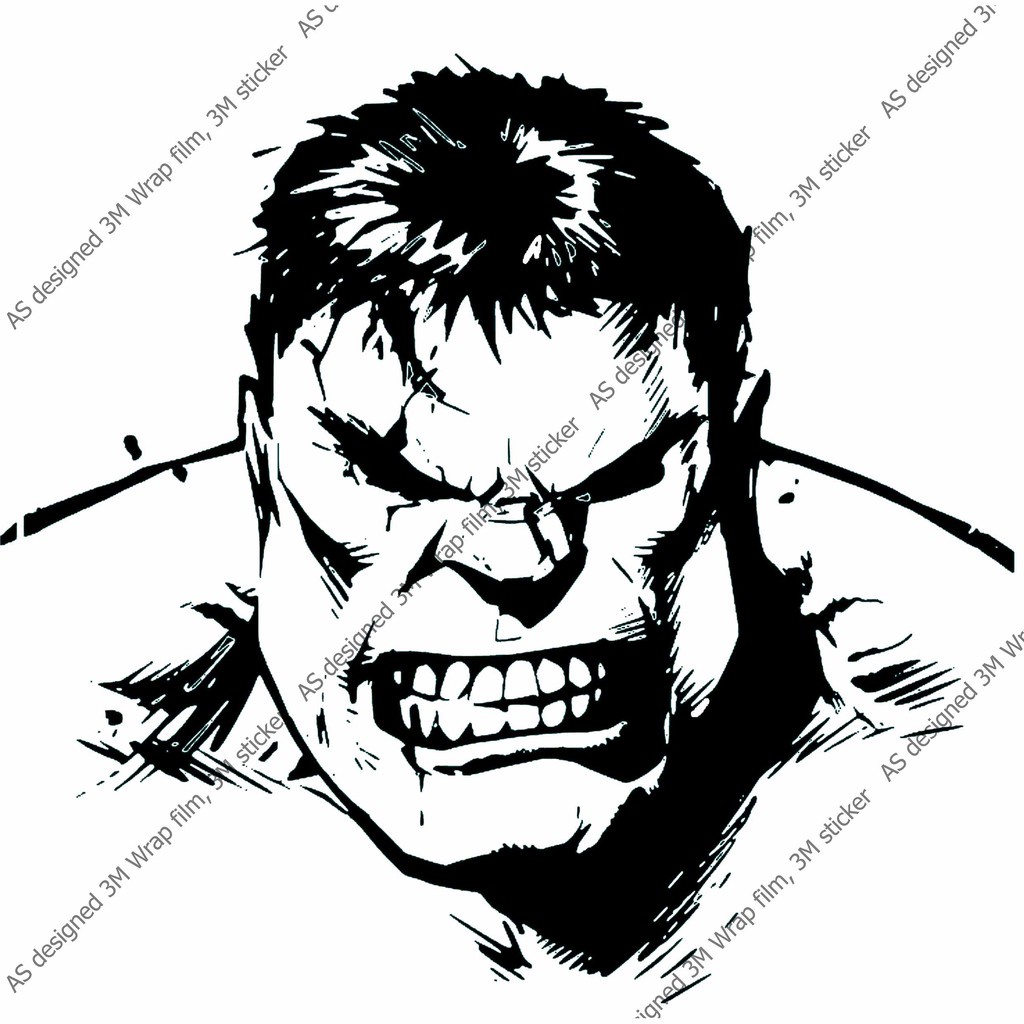 ฮัลค์ 1 สติ๊กเกอร์ 3M ลอกออกไม่มีคราบกาว Huck face 1 Removable 3M ...