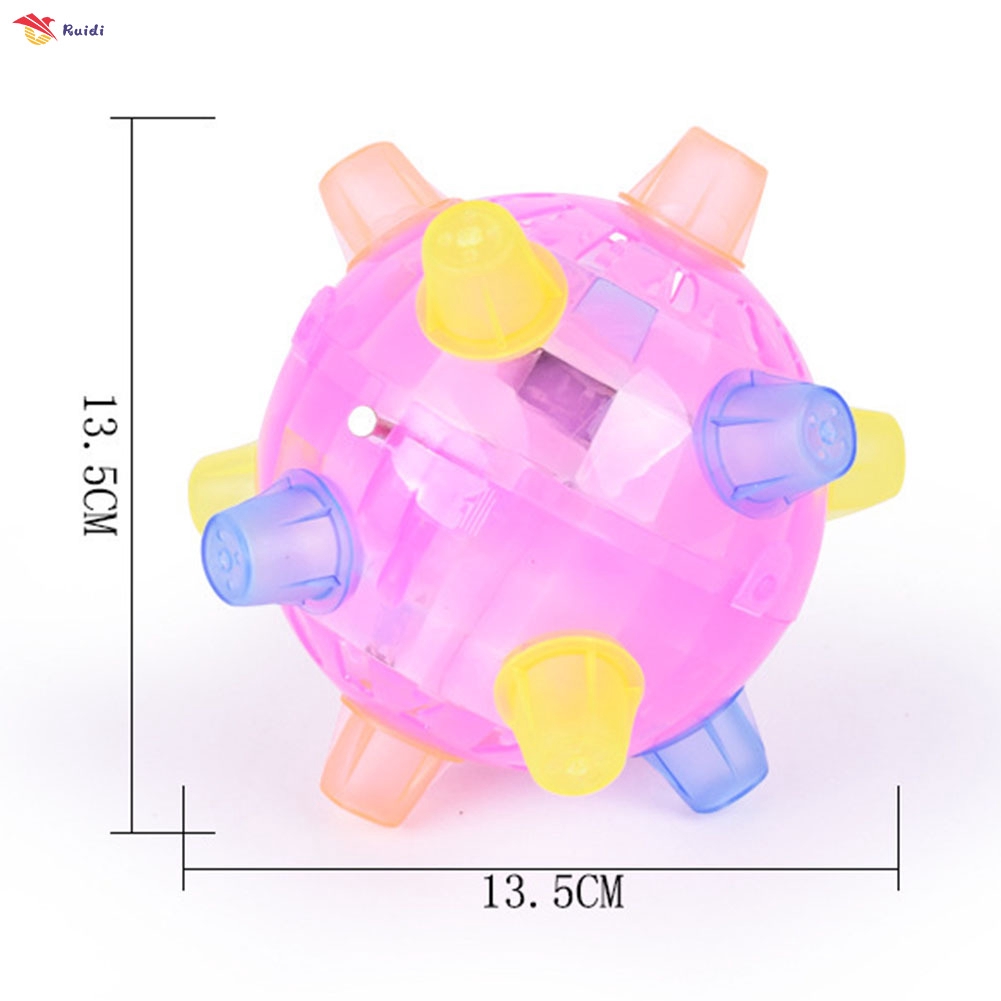 Funny Flashing Bouncing Ball LED Light Dancing Music Ball Toy Gift for ...
