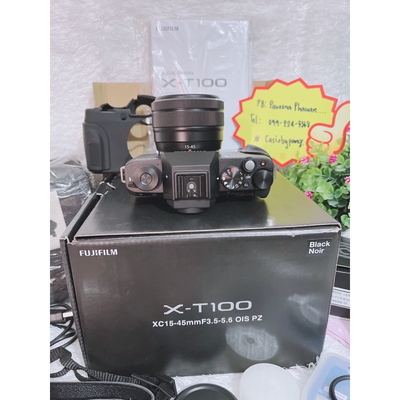 Fuji xt100 ???? สีดำ สภาพสวยใหม่มาก รหัส 6132 อุปกรณ์ครบชุด แถมฟรีสอง ...