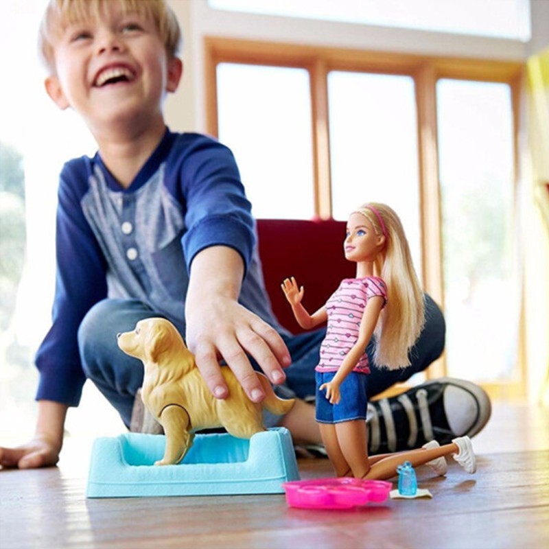 ตุ๊กตาบาร์บี้ของแท้ Barbie Dog Care Combo Gift Set Girl Princess Play ...