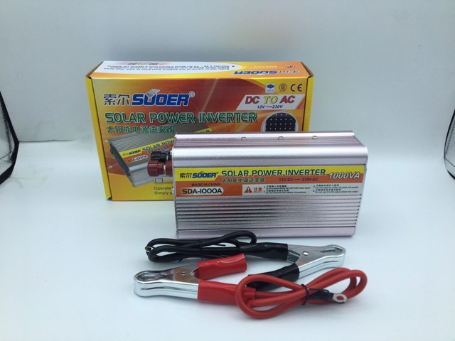 SUOER Inverter 12V 1000VA รุ่น SDA-1000 แปลงไฟจากแบตเตอรี่เป็นไฟบ้าน ...