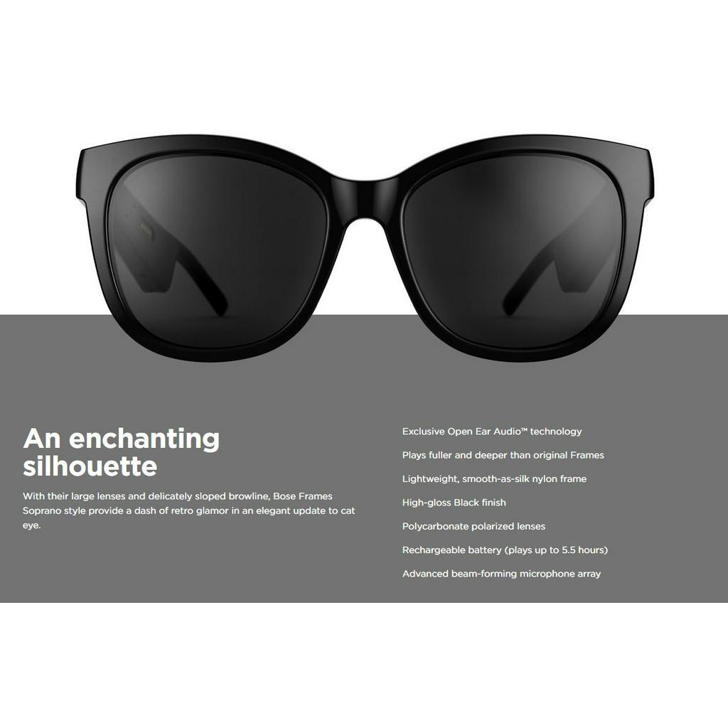 สินค้า Pre-Order จัดส่ง 7-10 วัน Bose Frames Soprano Style Audio Sunglasses - luxamps - ThaiPick