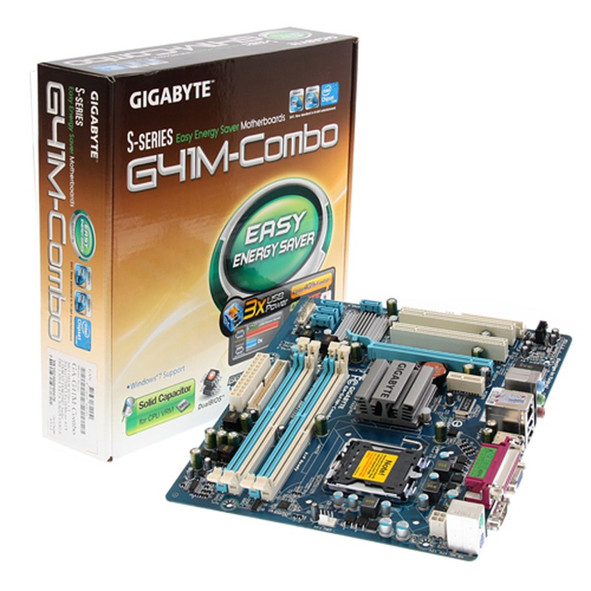 GIGABYTE Mainboard GA-G41M-Combo INTEL 775 (VGA On) | Shopee Thailand