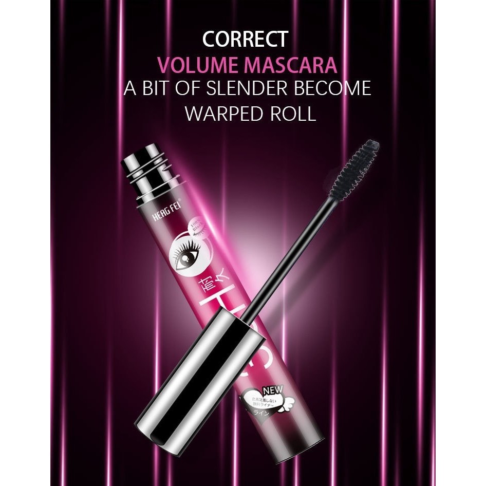 HENG FEI 4D Silk Fiber Charm มาสคาร่า ด่วนแห้งกันน้ำปริมาณขนตาส่วนขยาย ...