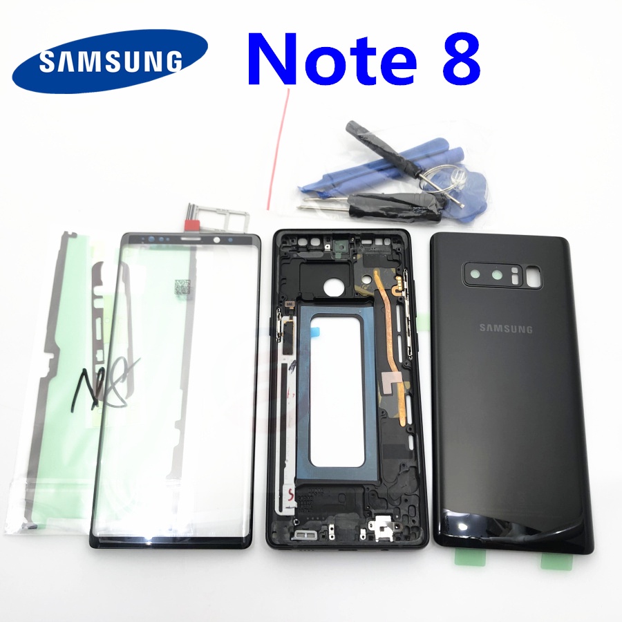 NewFull Housing Case Back Battery Cover Front Screen Glass Lens Middle ...