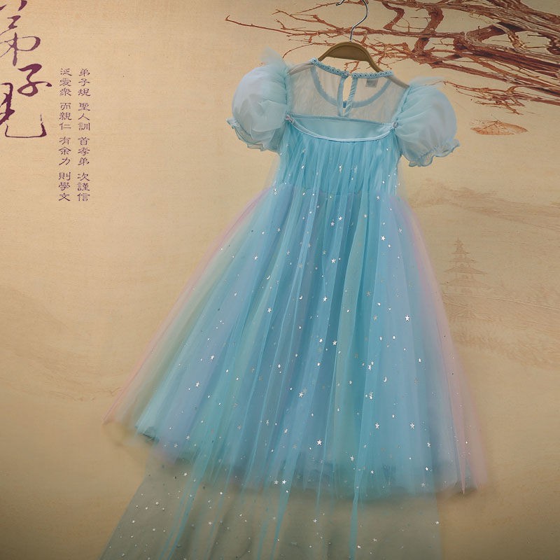 Ready Stock ️Frozen Princess Dress Fever Elsa Costume Girl Kids Party ...