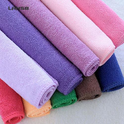 â˜…SS 10 Pcs Candy Color Practical Soft Microfiber Face Hand Cloth ...