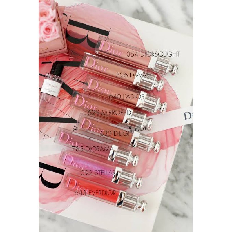 แท้???? ลิป Dior addict Stellar gloss 630, 640,643, 754, 746, 765 2021 ...