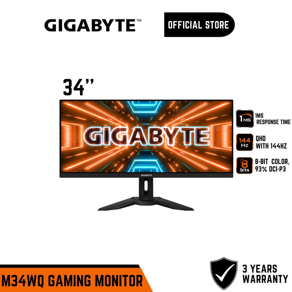 GIGABYTE (มอนิเตอร์) M34WQ Gaming Monitor (M34WQ) - gigabyte_official ...