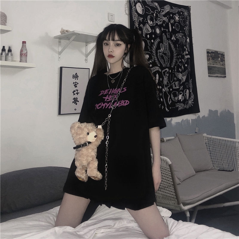 เสื้อยืดแขนสั้นสไตล์ฮาราจูกุ Zyn 20 สําหรับผู้หญิง - zhongyilovesyou.th ...