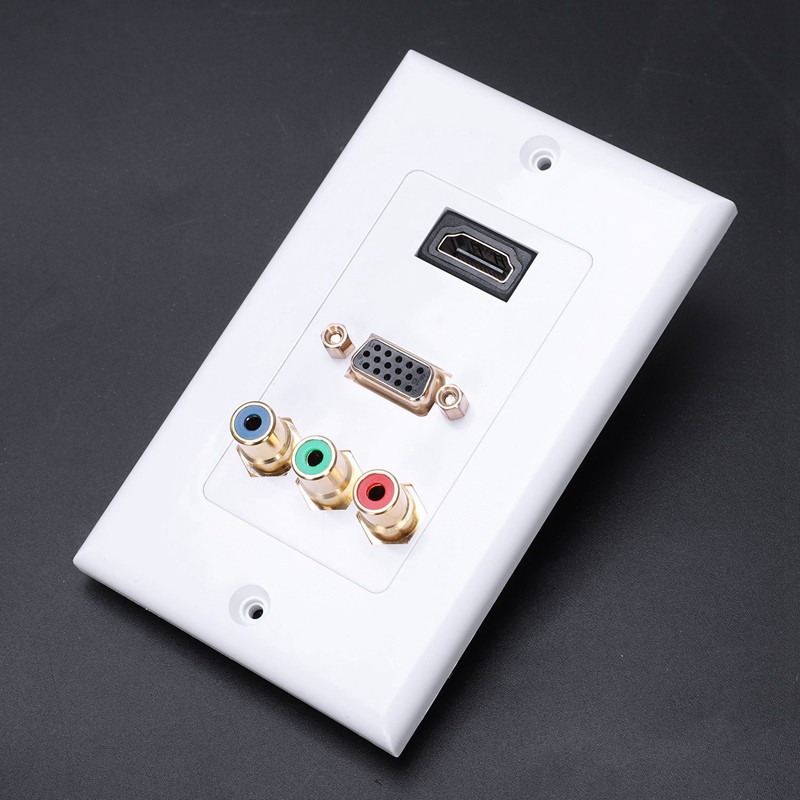 Hdmi Vga 3 Rca Panel Composite Three In One Integrated Multimedia Wall ...