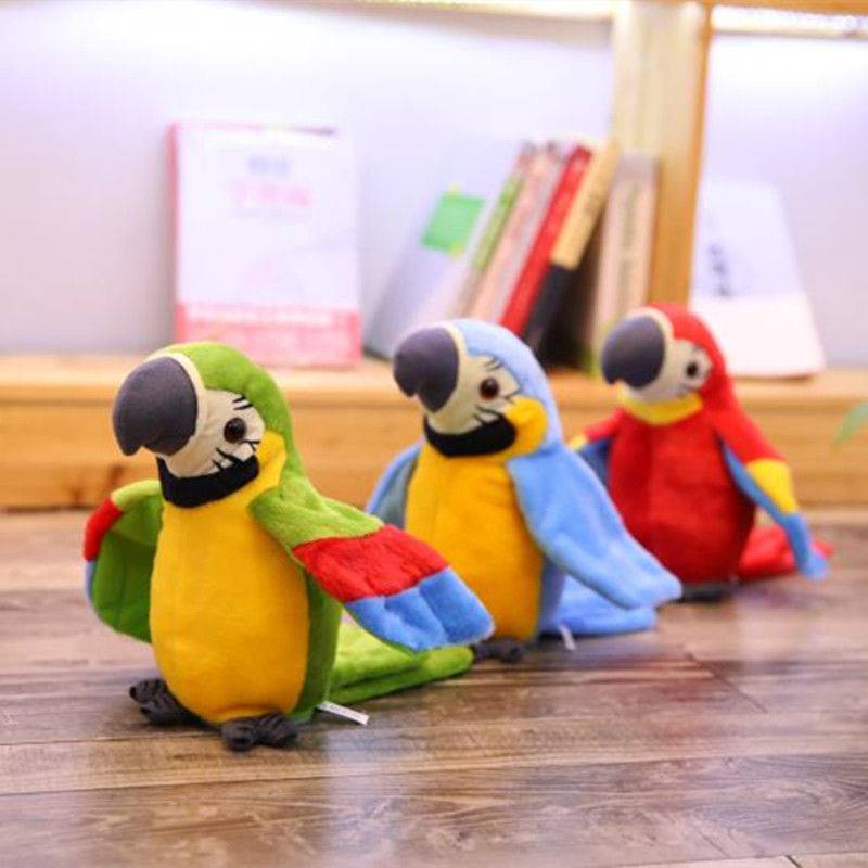 20 songs new electric plush parrot toy. Recording learning to talk ...