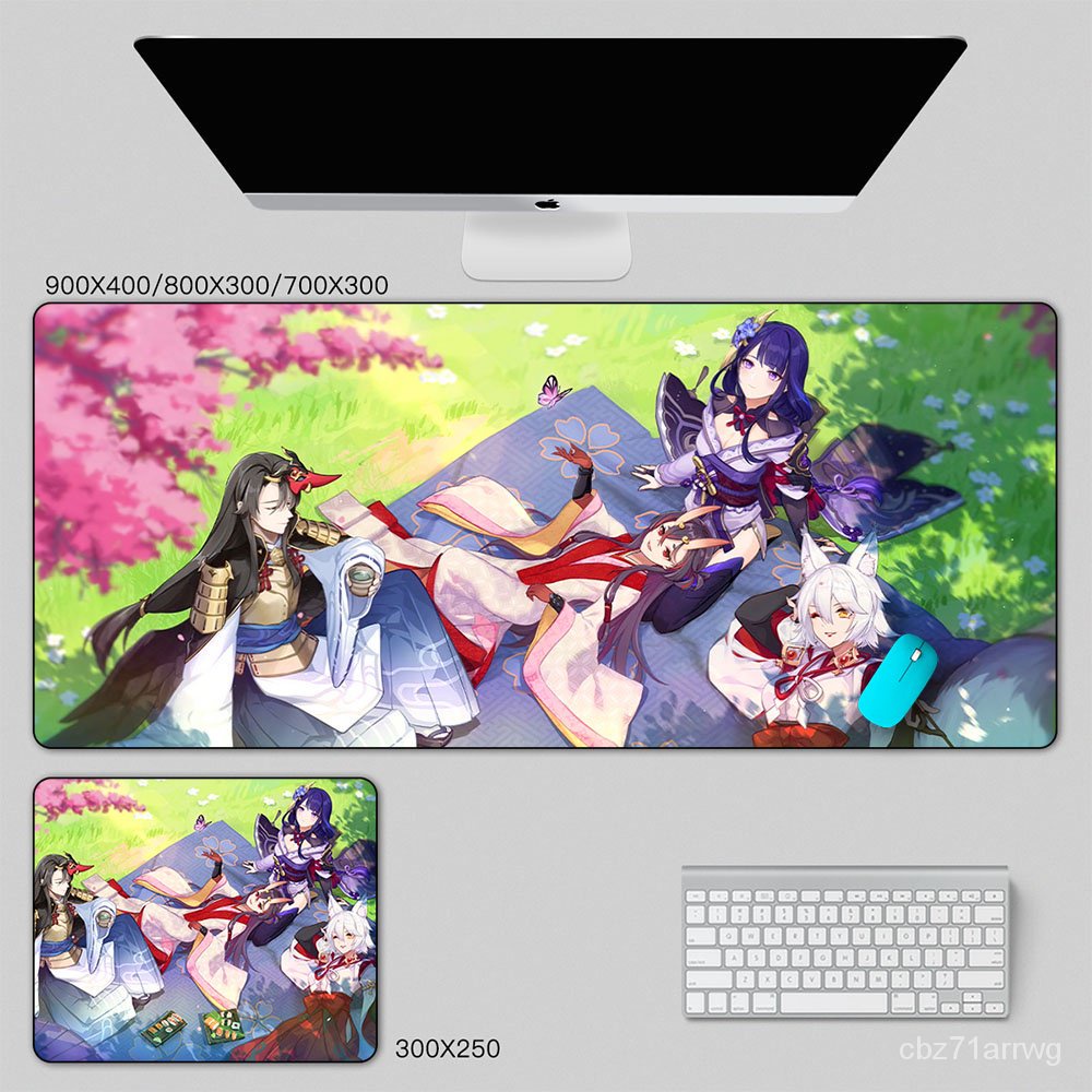 ☋Genshin Impact Yuanshen Raiden Shogun shadow Anime Yuanshen Oversized ...