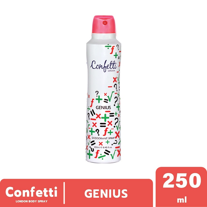 Confetti London Body Spray - Genius 250ml คอนเฟตติ ลอนดอน บอดี้ สเปรย์ ...