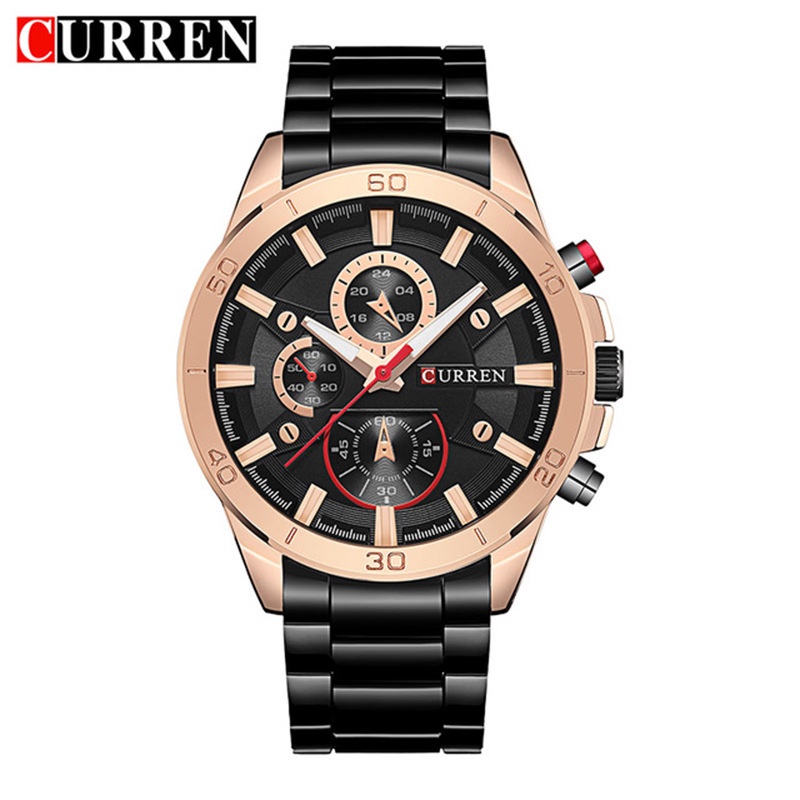 Curren CURREN 8275 นาฬิกาข้อมือควอตซ์แฟชั่น สายแสตนเลส สําหรับบุรุษ ...