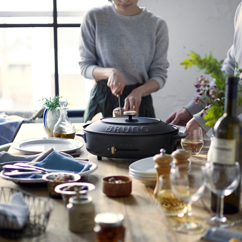 BRUNO crassy Oval Hot Plate - BOE053 220 V. กระทะไฟฟ้าอเนกประสงค์ เตา ...