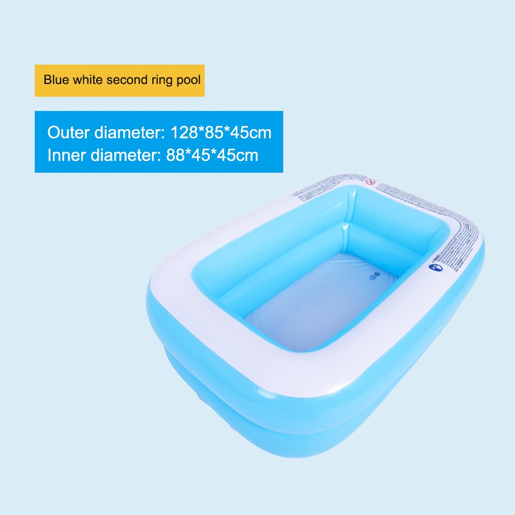 Square Inflatable Rectangular Inflatable Swimming Pool Thicken PVC ...