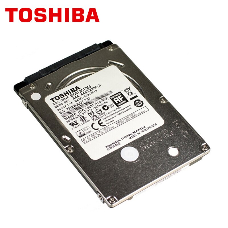 TOSHIBA Laptop Hard Drive Disk 500GB 500G Original Internal Notebook ...