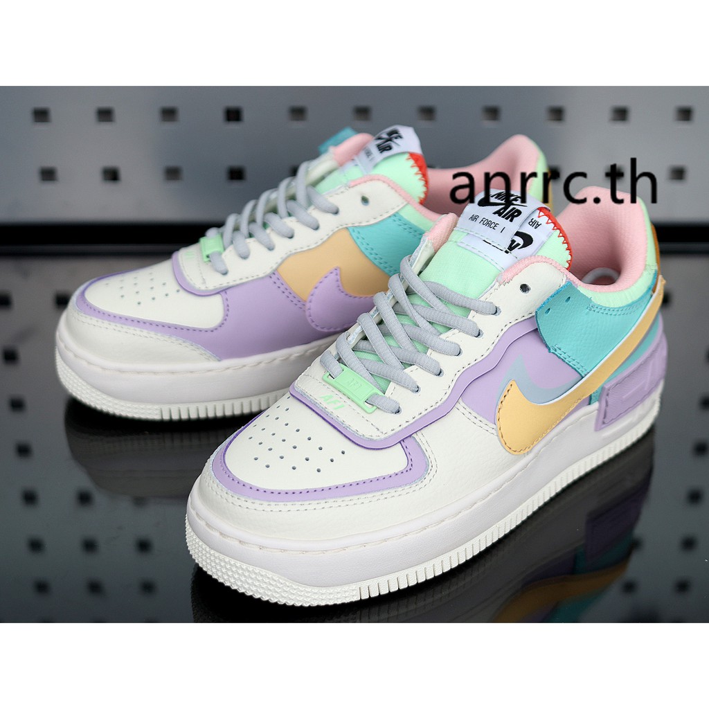 ใหม่ Nike Air Force 1 Shadow CI0919-101 "Macaroon" Macaron Candy กล่อง ...
