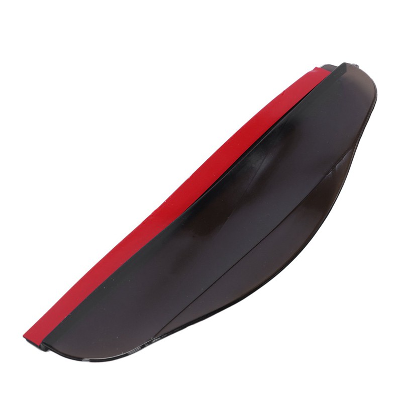 Universal Flexible PVC Car Back Mirror Eyebrow Rain Cover, Black ...