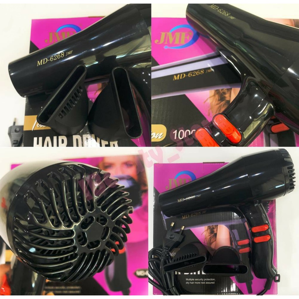 ร้านไทยชัวร์ไดร์เป่าผม JMF Hair dryer เครื่องเป่าผมไฟฟ้า ไดร์ ไดร์จัดแต่งทรงผม รุ่นยอดนิยม 1000 ...
