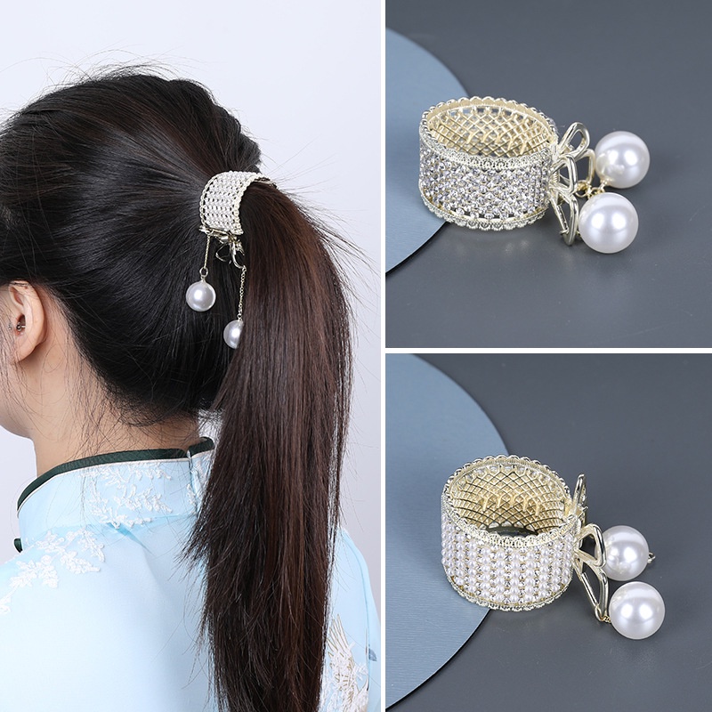 Bosiya Hair Accessories Metal Frog Buckle Hairpin Back of The Head Ball ...
