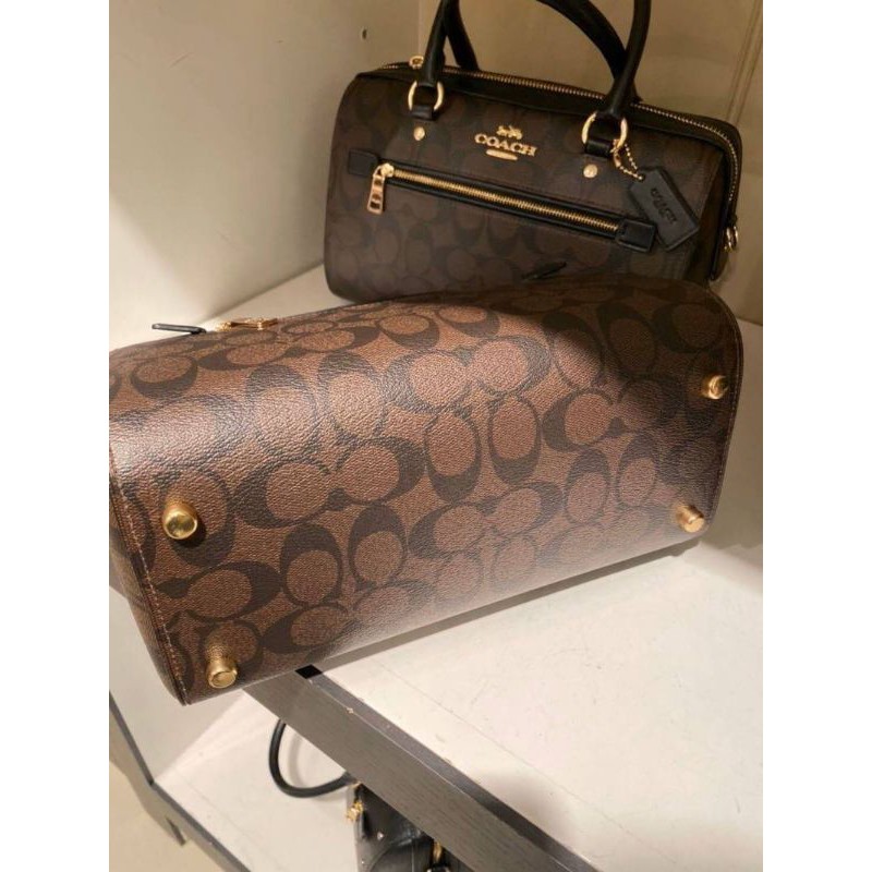 COACHกระเป๋า COACH F83607 ROWAN SATCHEL IN SIGNATURE CANVAS (IMAA8 ...