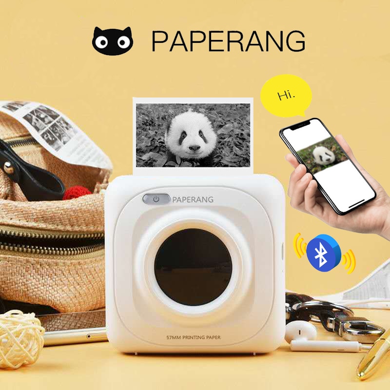 PAPERANG Portable Bluetooth Photo Mini Printer Thermal Printer Pocket ...