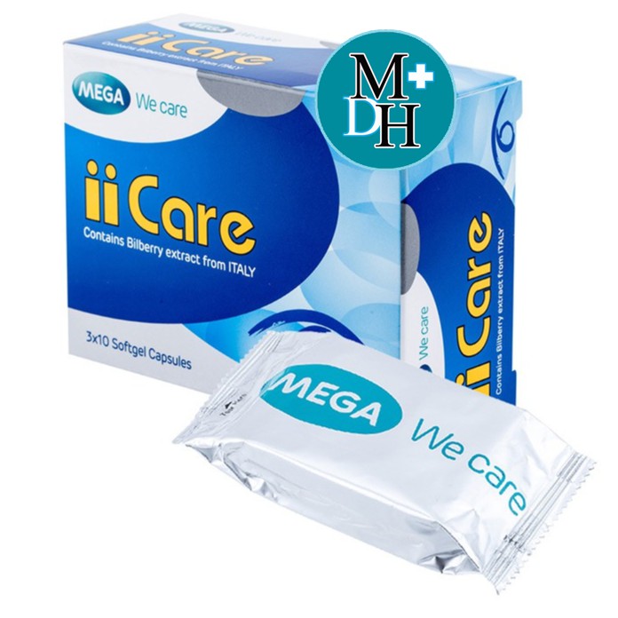 Mega We Care ii Careบำรุงสายตา ลดอาการเมื่อยล้ากล้ามเนื้อตา (30 แคปซูล ...