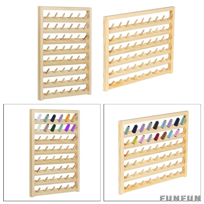 Multi-Spool Sewing Thread Rack Wall-Mounted Sewing Thead Holder ...