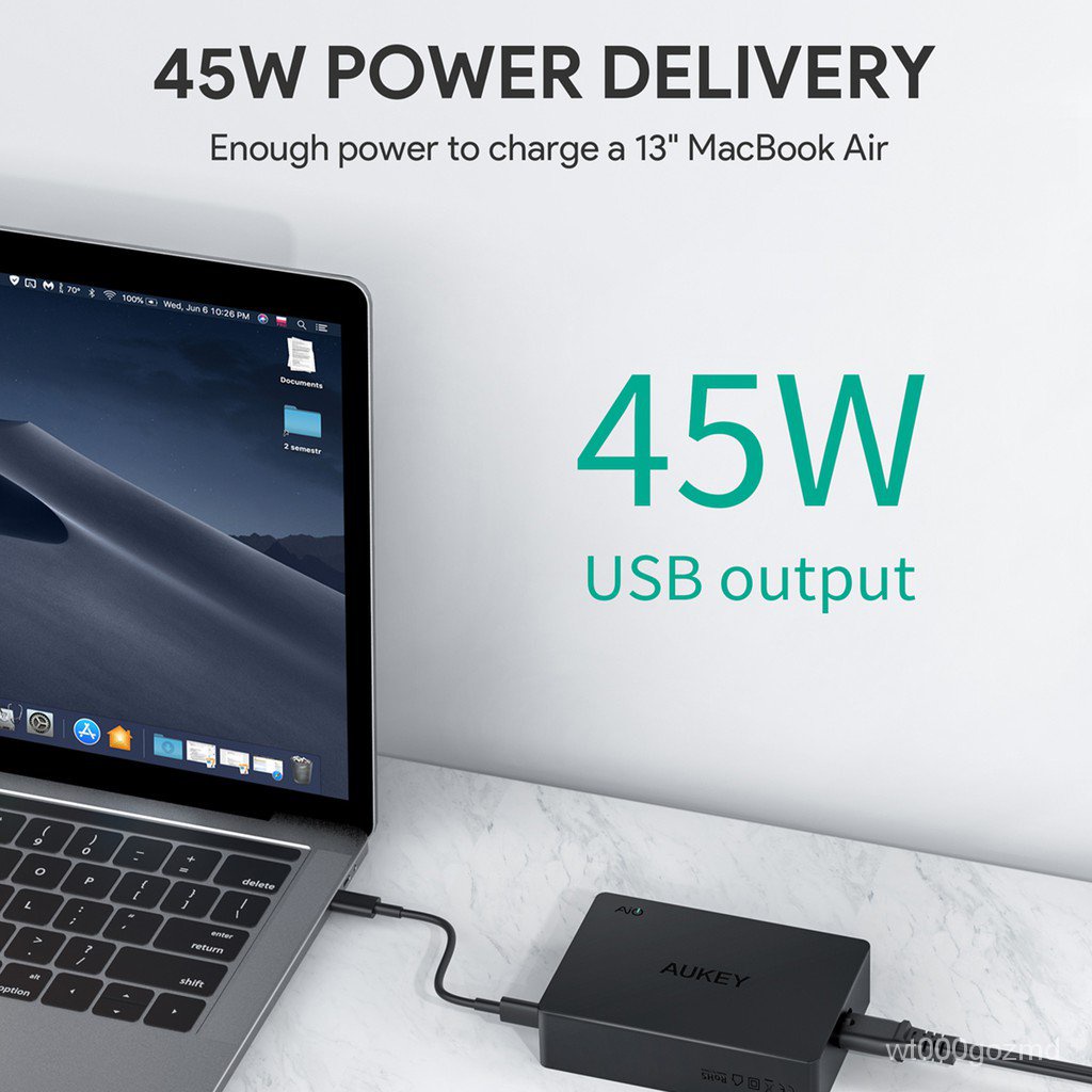 AUKEY PA-Y23 63W 5-Port Power Delivery 3.0 Desktop Charger Pro Series ...