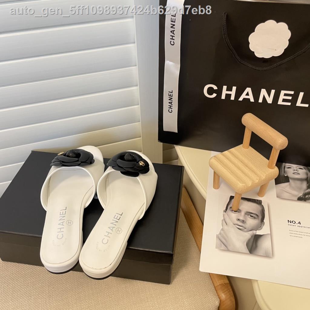 CHANELs 2022 Summer Limited Camellia Series Ladies Flat Slippers - yhulzoekoo - ThaiPick