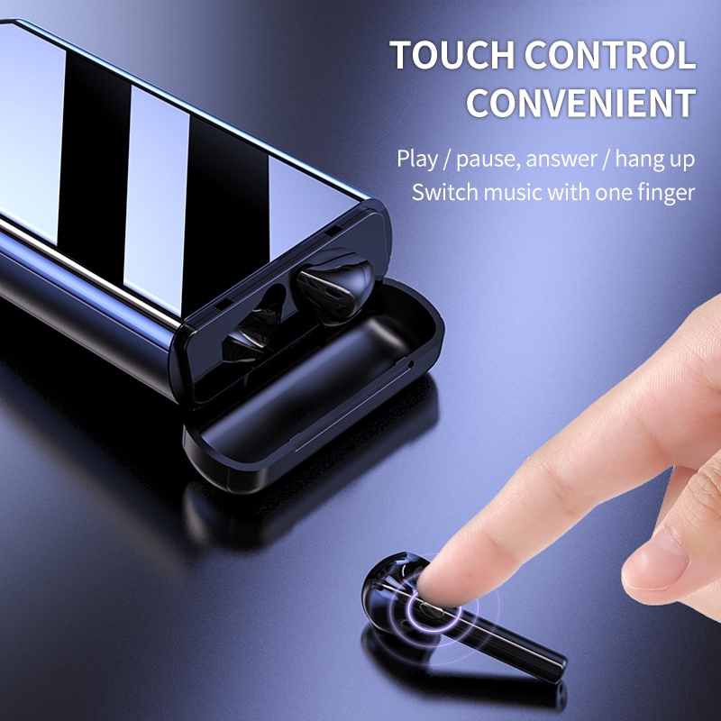 2 in 1 With 10000mAh Charge Case Power Bank Wireless Bluetooth Earphone ...