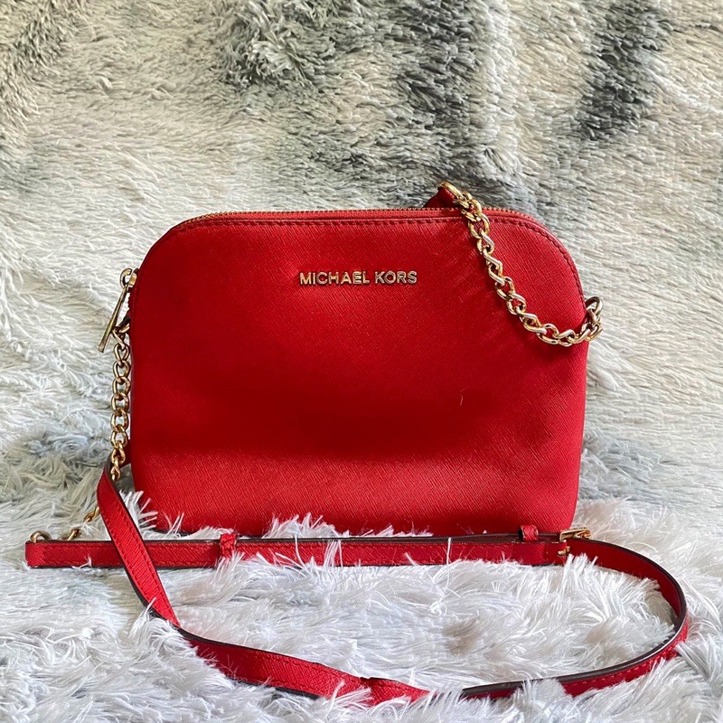 [มือสอง] ของแท้ ???? กระเป๋า Micheal Kors Mini MK JET SET TRAVEL XS ZIP ...