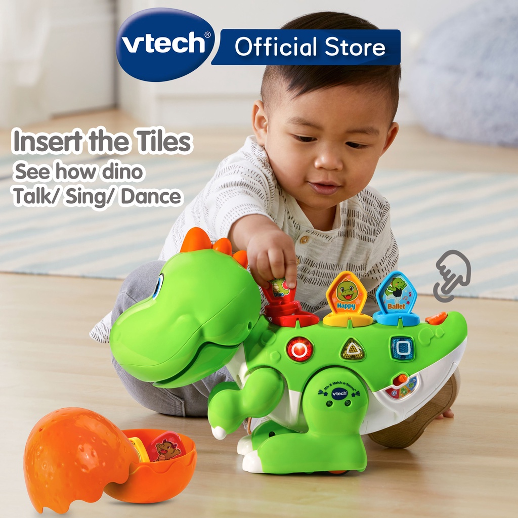 VTech Dancing Emotion Coaching Dinosaur (Mix Match-a-Saurus) Electronic ...