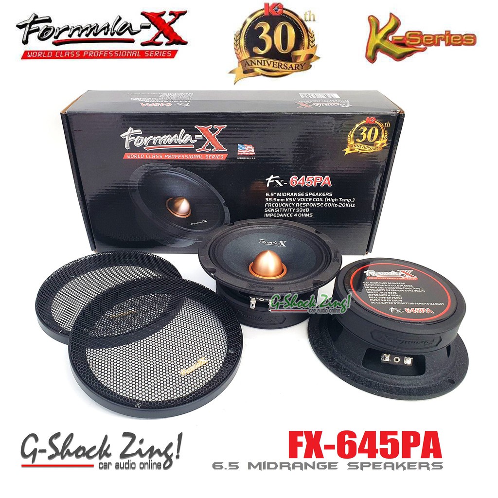 FORMULA-X ลำโพงเสียงกลาง 6.5นิ้ว เฟสปลั๊ก กำลังขับ 750Wวัตต์ (350W RMS ...