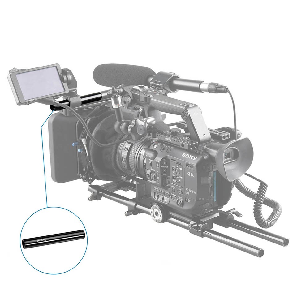 SmallRig 2PCS 10cm Long 15mm Rod for 15mm Rod Support Rail System DSLR ...