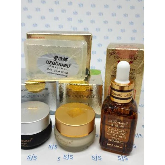 Pkt สบู่ Deonard สีทอง S / M + สบู่ Deonard สีทอง + เซรั่มทองคําของแท้ ...