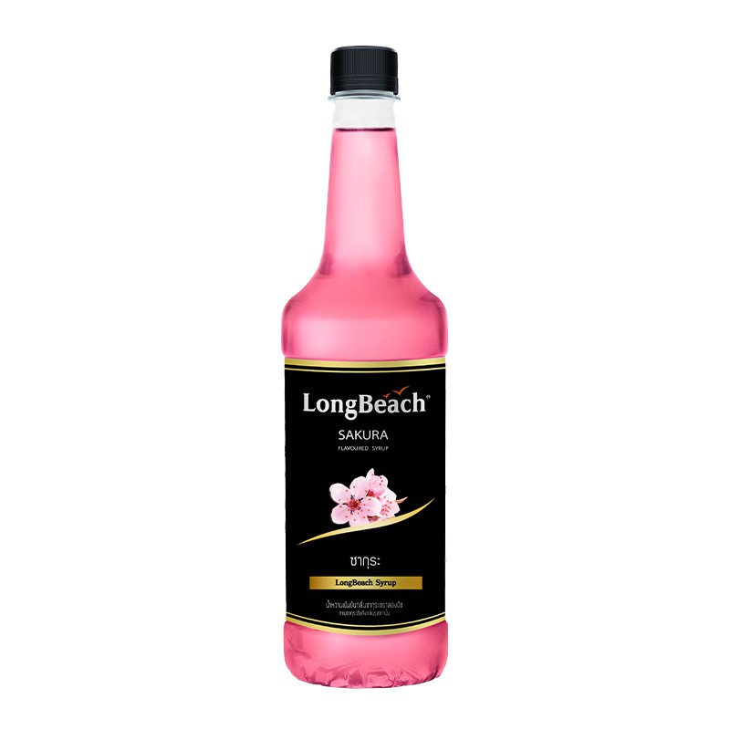 ลองบีชไซรัปซากุระ ขนาด 740 มล. LongBeach Sakura Syrup size 740 ml ...