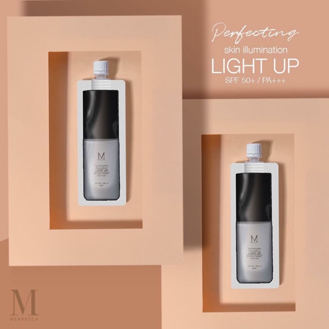 Merrezca Perfecting Skin Illumination Light Up SPF 50 PA แบบซอง ( 5 ml ...