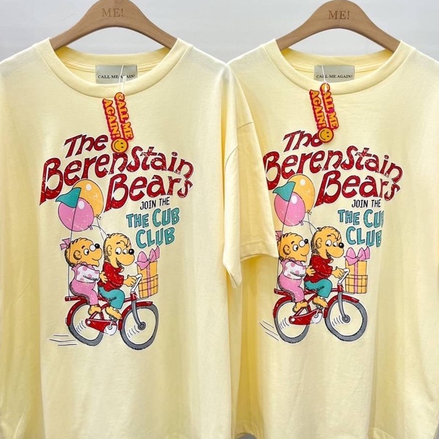 เสื้อยืดโอเวอร์ไซส์ Call Me Again สกรีนสวยๆสไตล์เกาหลี ผ้าคอตตอนเกาหลี ...