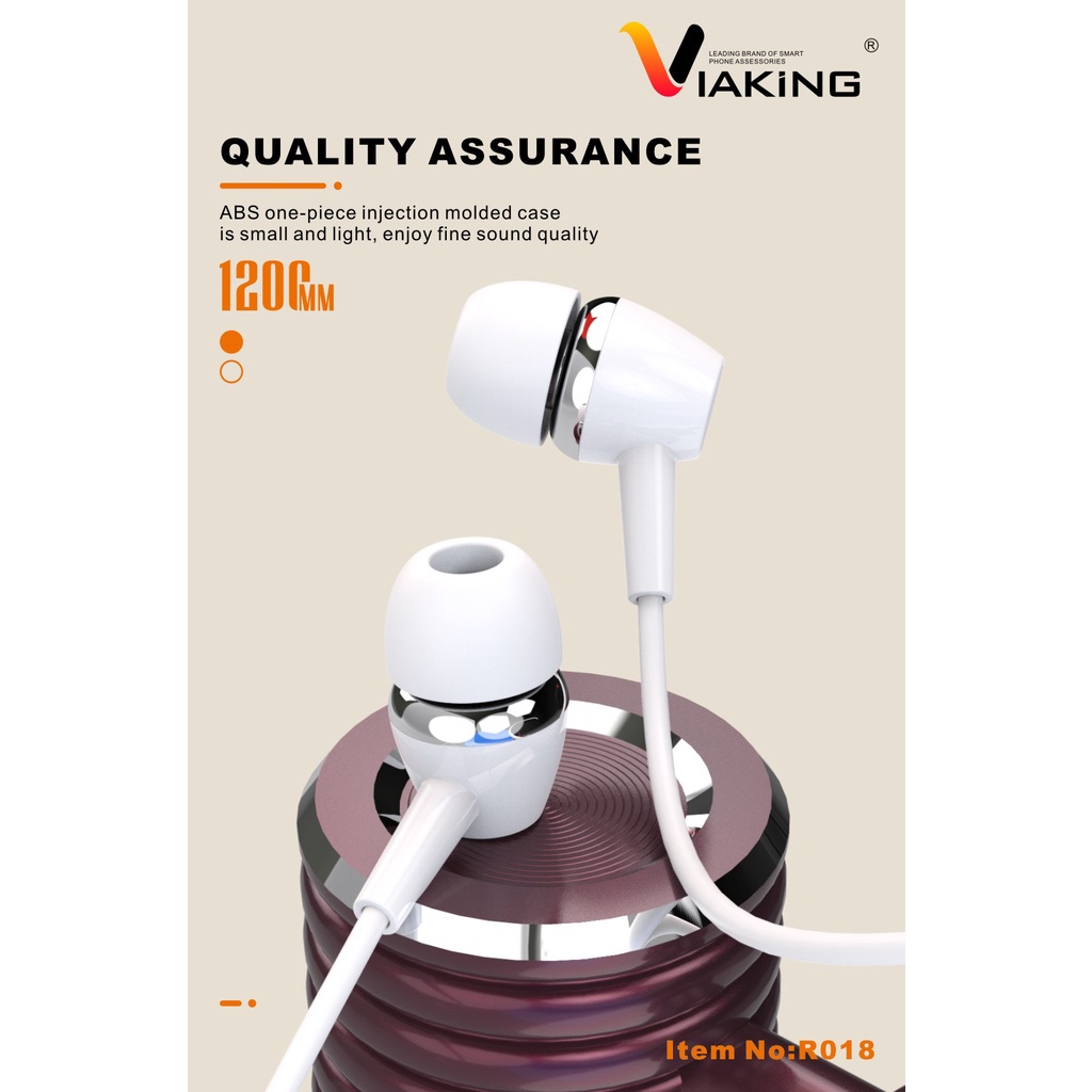 หูฟัง Viaking รุ่น R018 หูฟังไมโครโฟน หูฟังเสียงดี SmaII talk หูฟัง ...