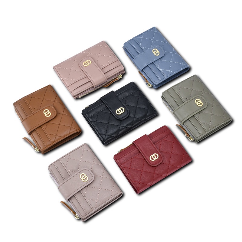 Seagloca New Luxury Women กระเป๋าสตางค์ใบสั้น Lady Purse With Card Holder No. 353 - tp516070oa ...
